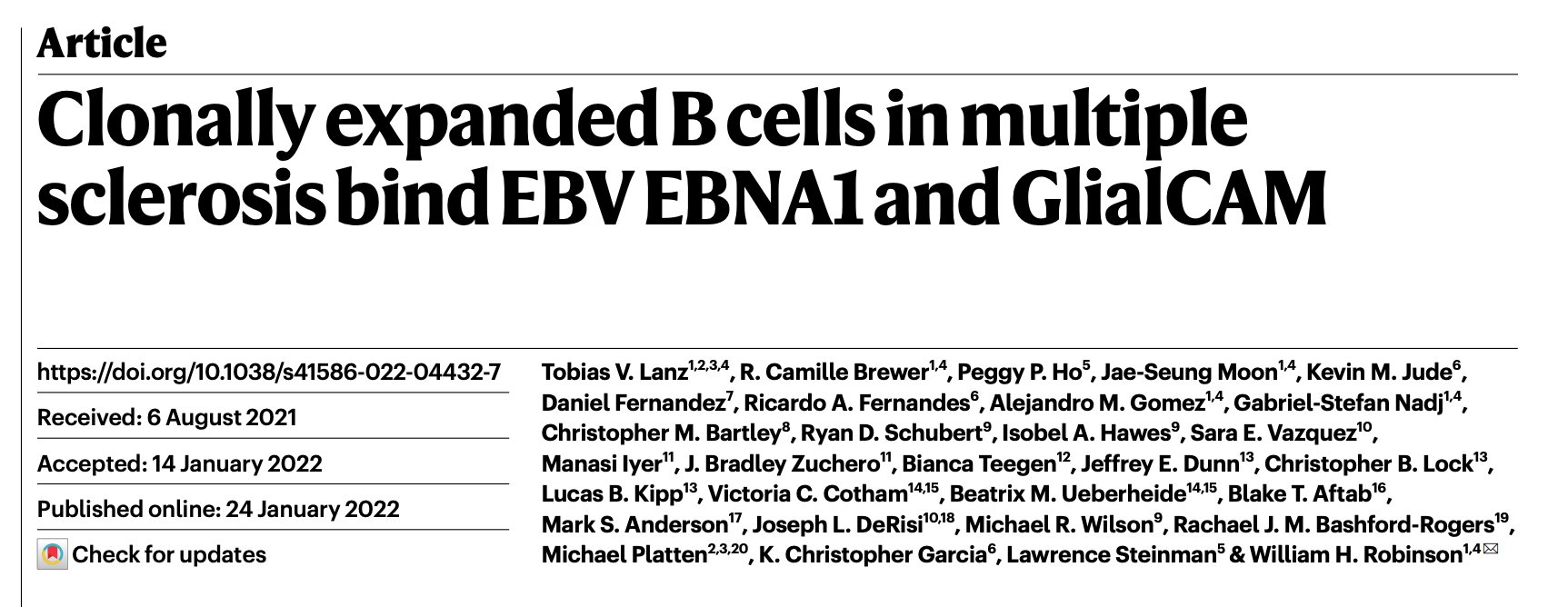 Reviews 1 — Lanz Lab